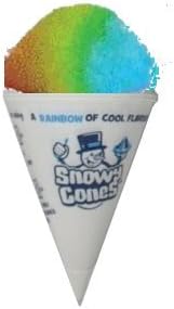 1000 x 6oz SnowyCones® Branded Paper Snow Cone Cups – PE-Coated Dispos ...